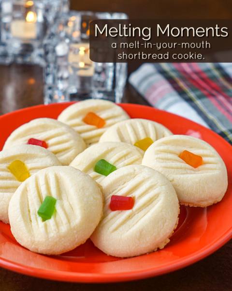 Melting Moments - truly melt in your mouth shortbread cookies