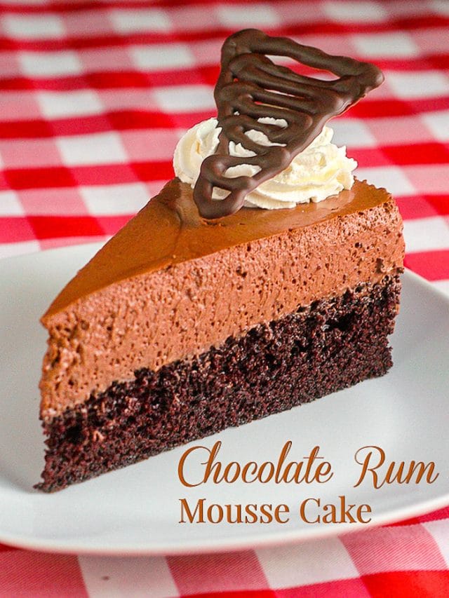 Ragged Rock Chocolate Rum Mousse Cake. A great flavor combo!
