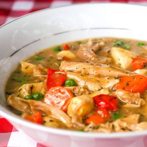 Turkey Stew - easy to prepare using leftover turkey!