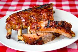 Bourbon Barbecue Ribs - fall off the bone tender and succulent!