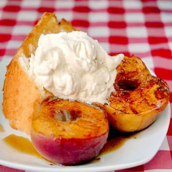 Rum Marinated Grilled Peaches - Rock Recipes