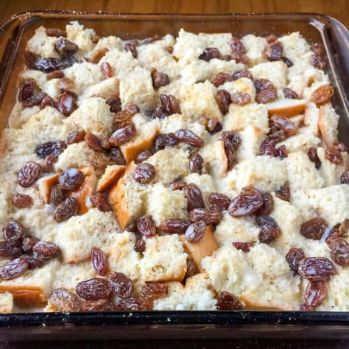 Rum Raisin Bread Pudding - an old fashioned favourite!