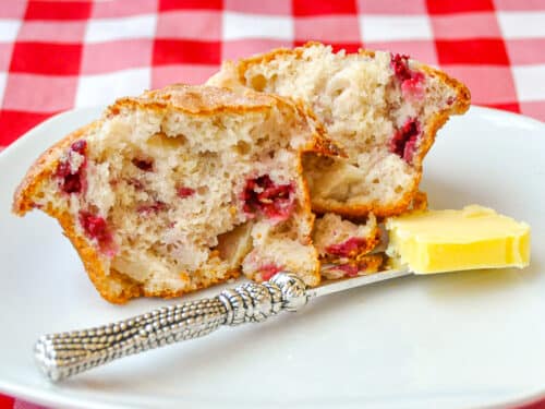 Apple Raspberry Muffins - the homemade best!