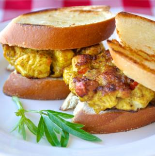 Curry Chicken Sliders - perfect party finger food!