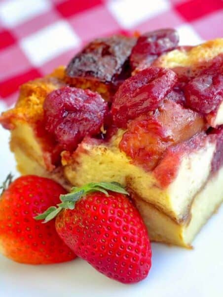 Strawberries & Cream Bread Pudding. A summer twist on a fave! - Rock ...