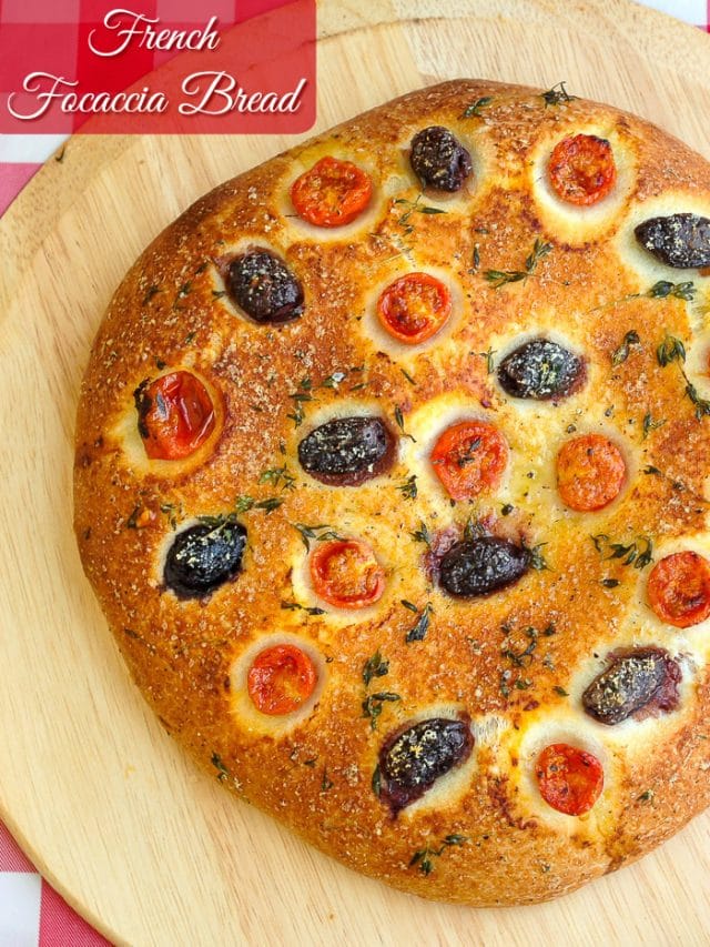 French Focaccia Bread. A fusion of French and Italian classics!
