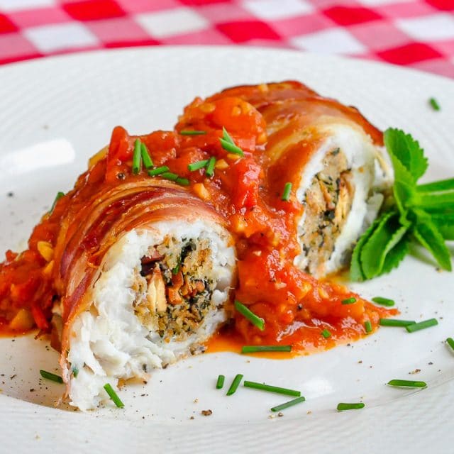 Cod a la Empire. Easy to make & dinner party perfect! From Rock Recipes!