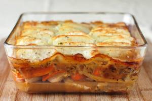 Leftover Turkey Cottage Pie - in either of 2 easy ways.