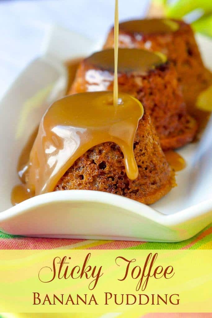 Sticky Toffee Banana Pudding - a new take on a classic dessert!