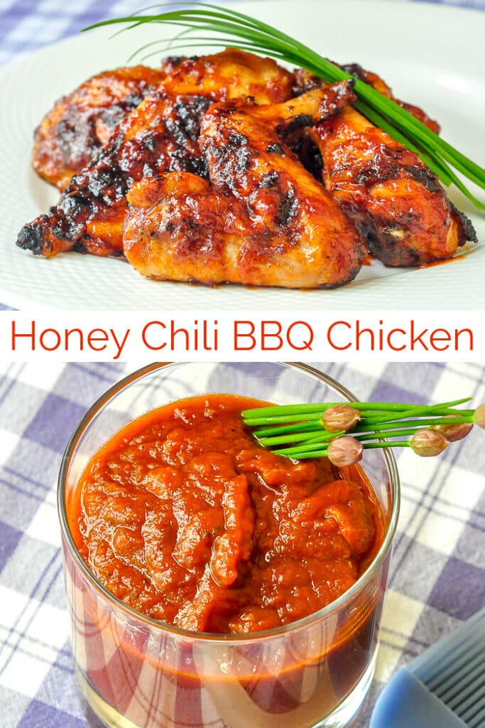 Honey Chili Barbecue Chicken. with spicy, sticky sweet glaze you'll love!