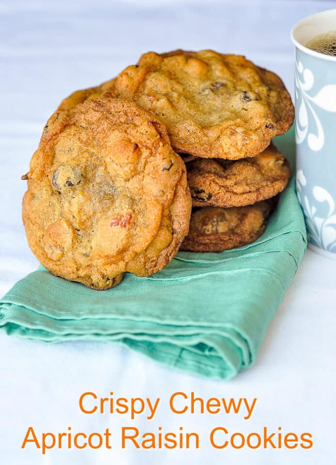 Crispy Chewy Apricot Raisin Cookies. Crispy, chewy & flavor-FULL! Rock ...