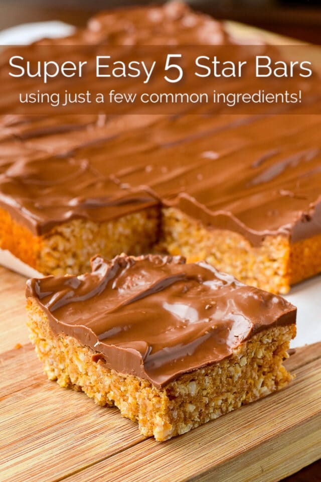 Five Star Bars. Easy mix & bake cookie treat. A Newfoundland fave!