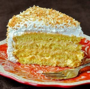 Coconut Cream Cake - a real old fashioned favourite!