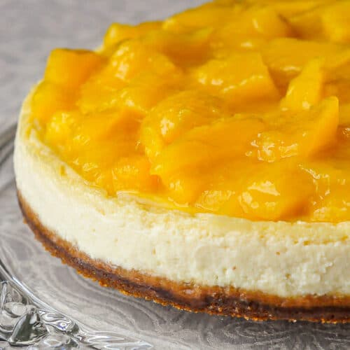 Creamy Gingersnap Mango Flan - oh so easy to prepare.