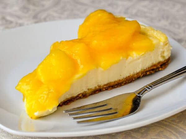 Creamy Gingersnap Mango Flan - oh so easy to prepare.