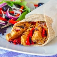 Orange Balsamic Grilled Chicken Wraps - Rock Recipes