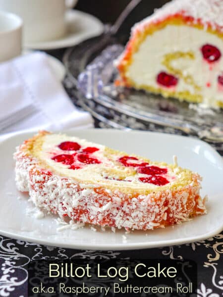 Billot Log Cake a.k.a. Raspberry Buttercream Log. Inspired by a ...