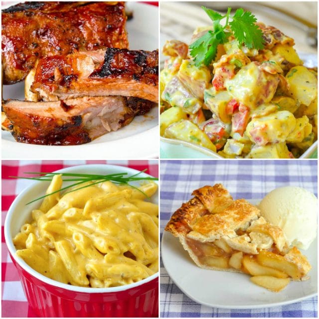 Fathers Day Barbecue Menus. 6 full meals including mains sides & dessert