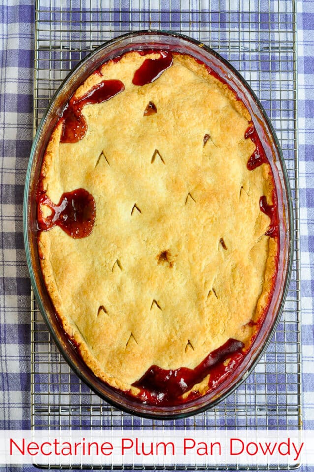 Nectarine Plum Pan Dowdy - makes the best of summer's bounty!