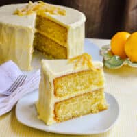 Lemon Velvet Cake - homemade, light textured, and great lemon flavour!