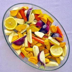 Maple Roasted Vegetables. Lightly glazed & utterly delicious!