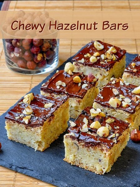 Chewy Hazelnut Bars. easy, buttery, nutty & delicious! - Rock Recipes