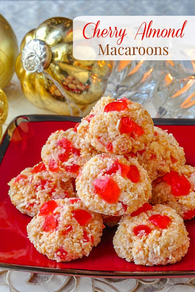 Easy Cherry Almond Macaroons. 2 great flavours in 1 treat! Rock Recipes