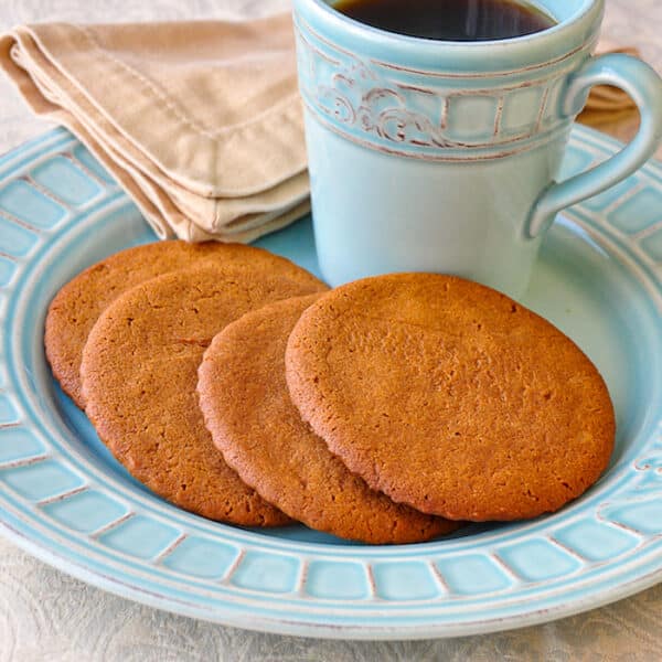 The Best Ginger Snaps Cookie Recipe, decorated for Christmas!