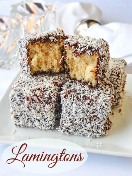 Lamingtons! a.k.a. Chocolate Coconut Cake Squares. Aussie fave! - Rock ...