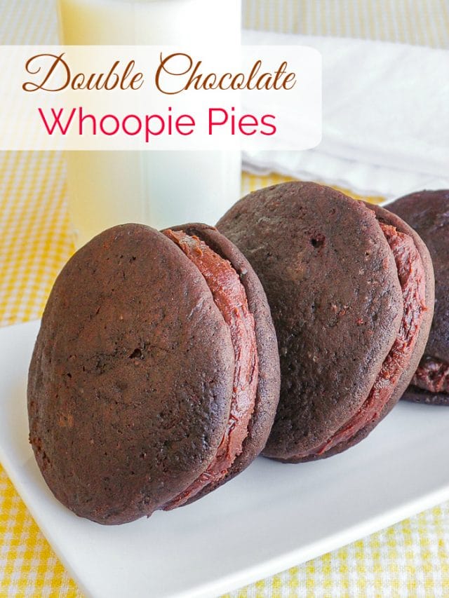 Double Chocolate Whoopie Pies - the chocolatiest!