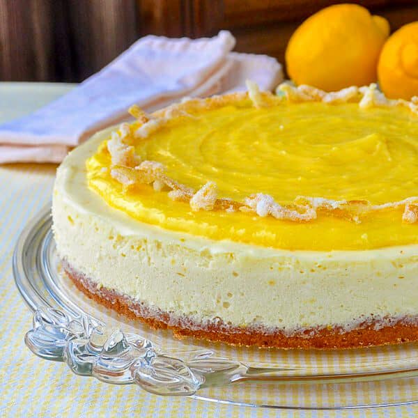 Ultimate Lemon Cheesecake. Satisfies every lemon lover's cravings!