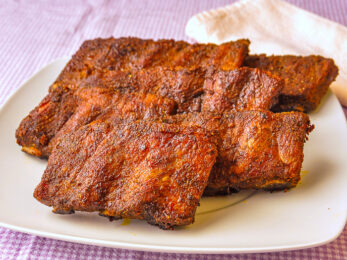 Foolproof Dry Rubbed Oven Ribs. Perfect for dinner or a game day party!
