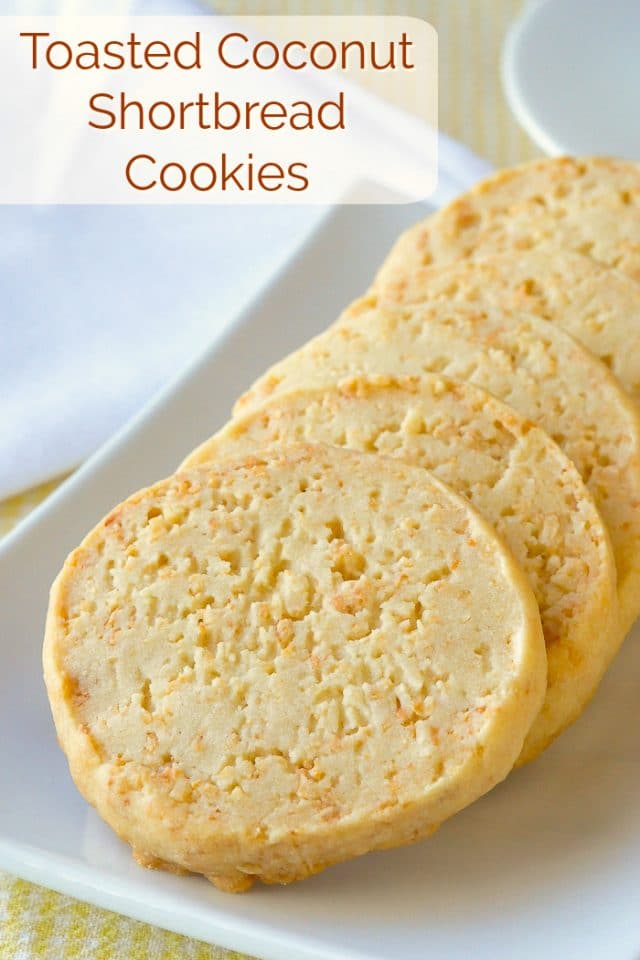 Toasted Coconut Shortbread Cookies, So easy & buttery delicious!