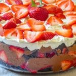Easy Chocolate Mousse Strawberry Trifle unfussy but delicious!