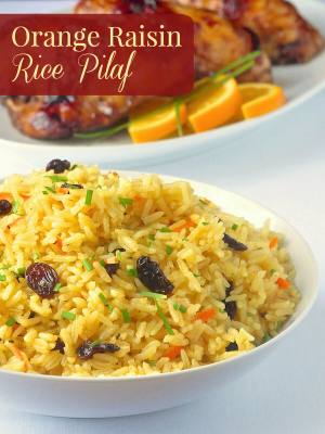 Carrot Raisin Rice Pilaf - a simple but delicious side dish!