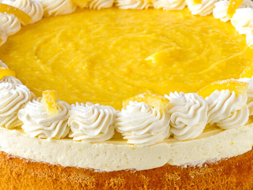 Lemon Mousse Cake - starts with a great lemon curd recipe!
