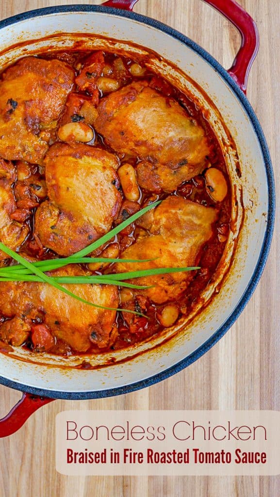 Chicken in Fire Roasted Tomato Sauce - with smoky spices!