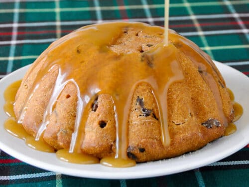 Steamed Molasses Raisin Pudding. A real Newfoundland favourite!
