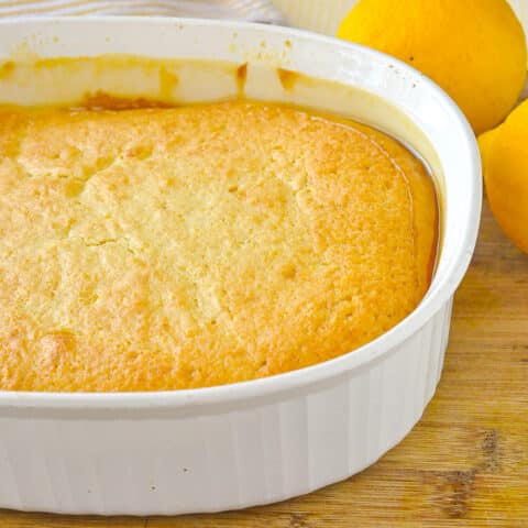 Lemon Pudding Cake - an ultimate comfort food dessert!