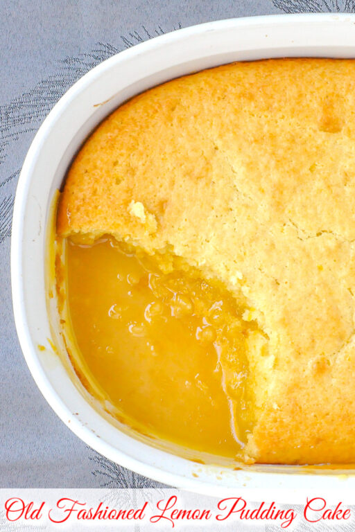 Lemon Pudding Cake - an ultimate comfort food dessert!
