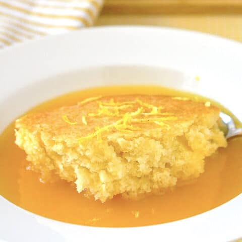 Lemon Pudding Cake - an ultimate comfort food dessert!