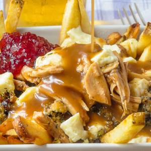 Turkey Poutine - the ultimate Christmas or Thanksgiving turkey leftovers!
