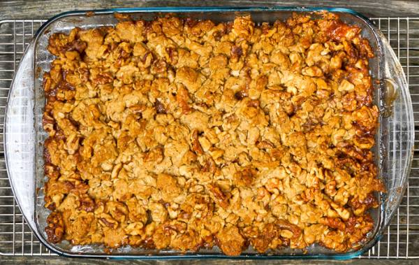 Pear Crumble with Walnuts - a delicious twist on an apple crumble!