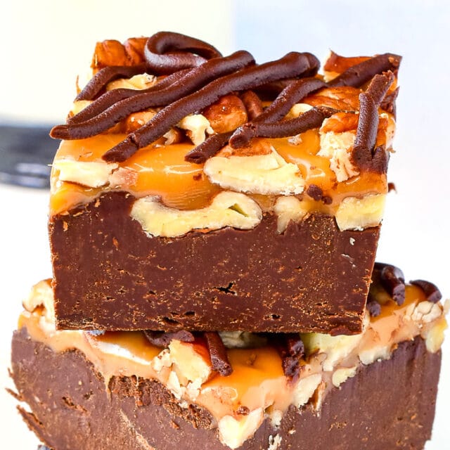 Turtle Fudge - a foolproof "Oh So Easy" recipe using simple ingredients!