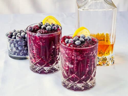Newfoundland Blueberry Rum Slush - with no artificial colours or flavours!