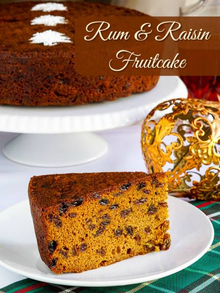 Rum Raisin Fruitcake. A simplified recipe using rum soaked raisins!