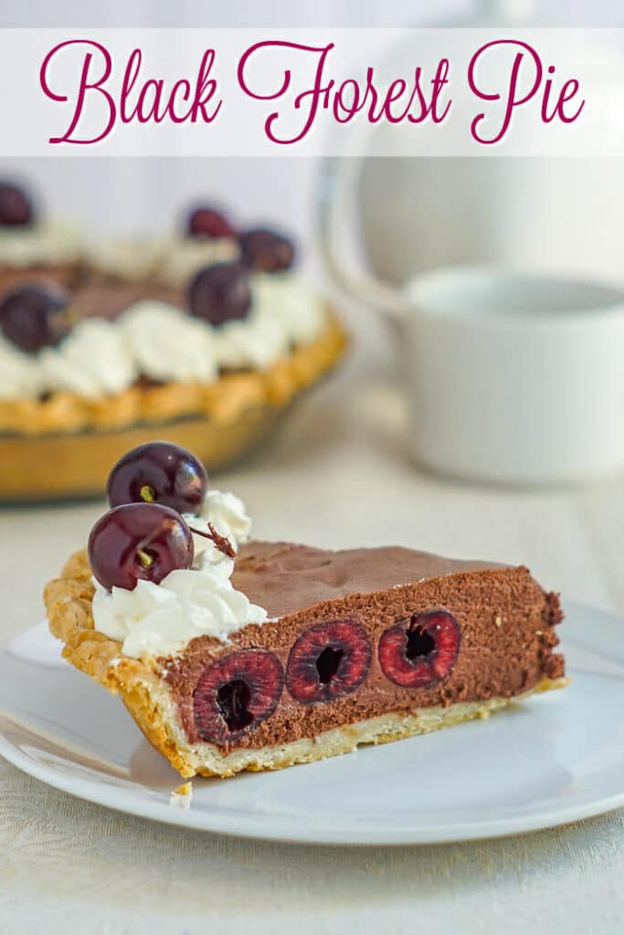 Black Forest Pie. An easy, chocolatey, creamy dessert idea that impresses!