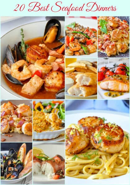 Best Seafood Dinner Recipes. Simple to indulgent seafood feasts!