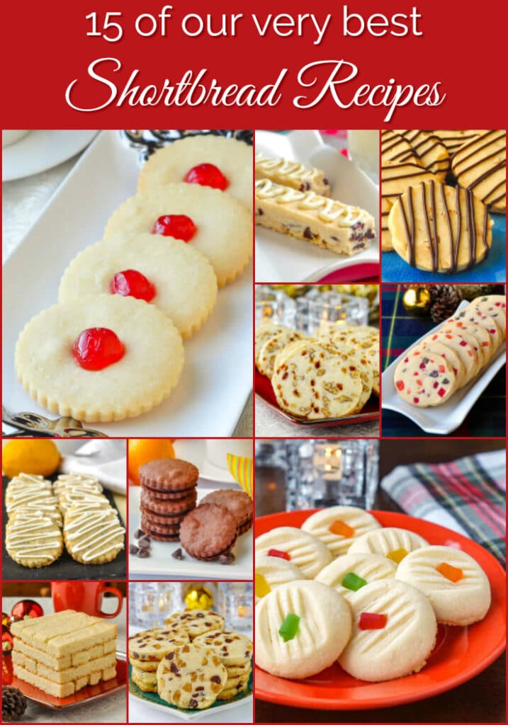 Best Shortbread Recipes. 15 versions of these buttery treats! Yum!