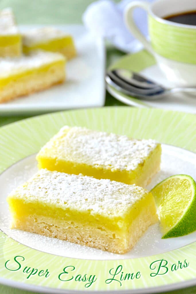 Lime Bars - Uses Only 5 Ingredients & are Super Easy to Make!